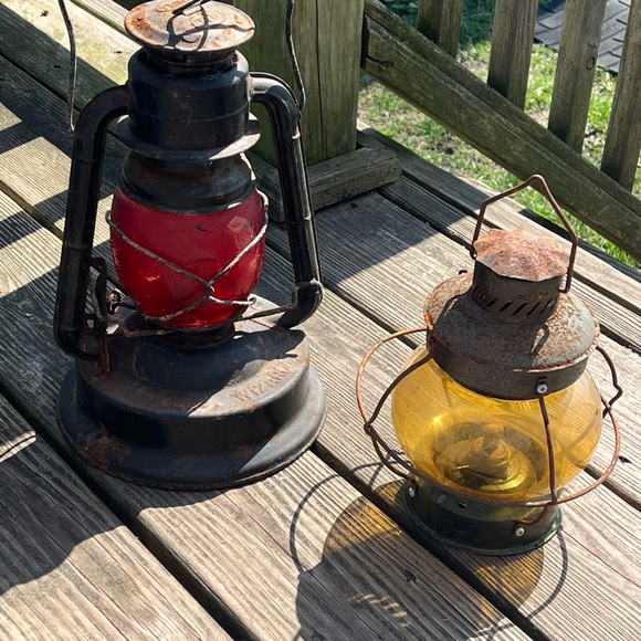Deitz/? | Accents | Antique Railroad Lanterns | Poshmark